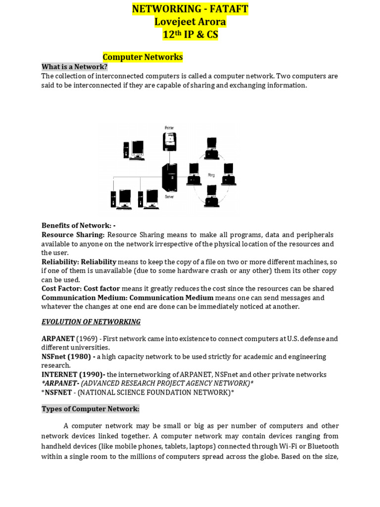 Networking - Fataft - Lovejeet Arora 12ip | PDF | World Wide Web | Internet & Web