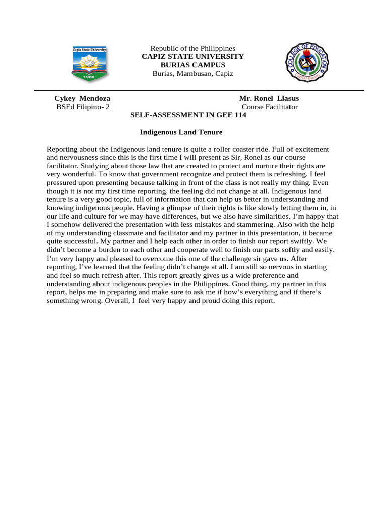 Indigenous Land Tenure Insights | PDF