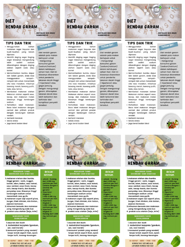 Leaflet Diet RG | PDF