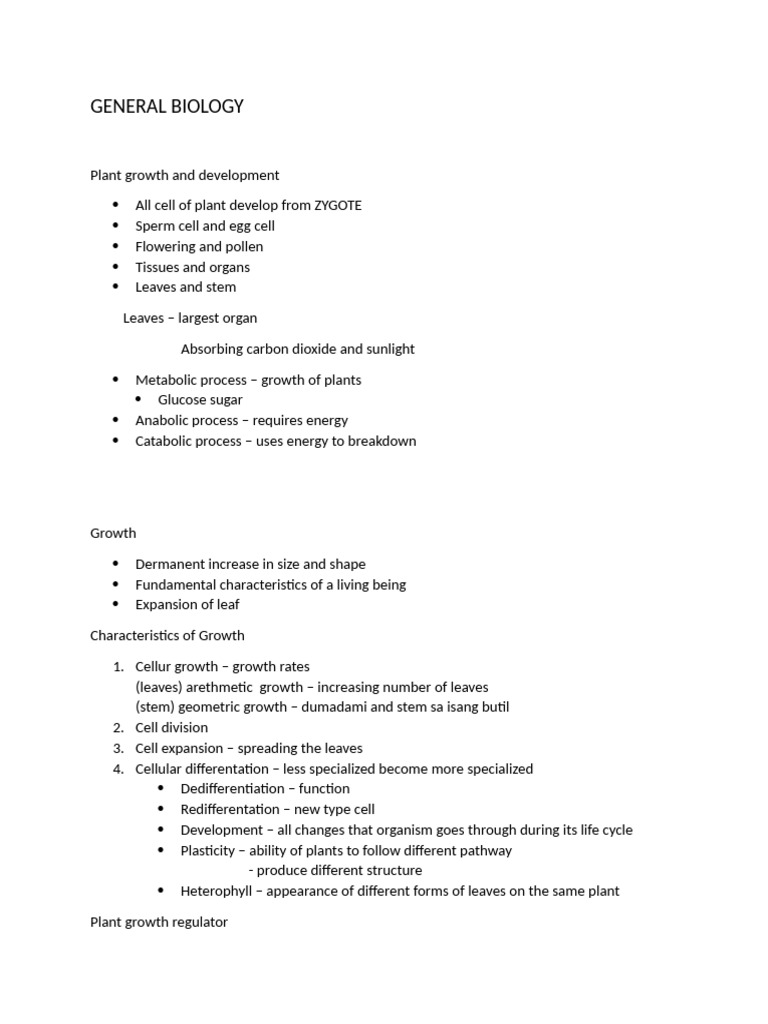General Biology Reviewer | PDF | Dominance (Genetics) | Biology