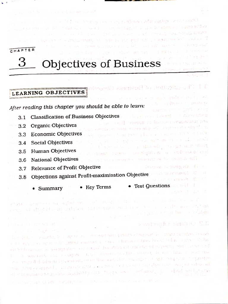 3.objectives of Business - 1 | PDF