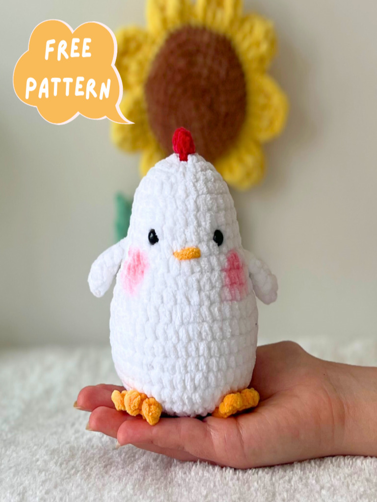Free Chicken Crochet Pattern PDF | PDF | Crochet | Yarn