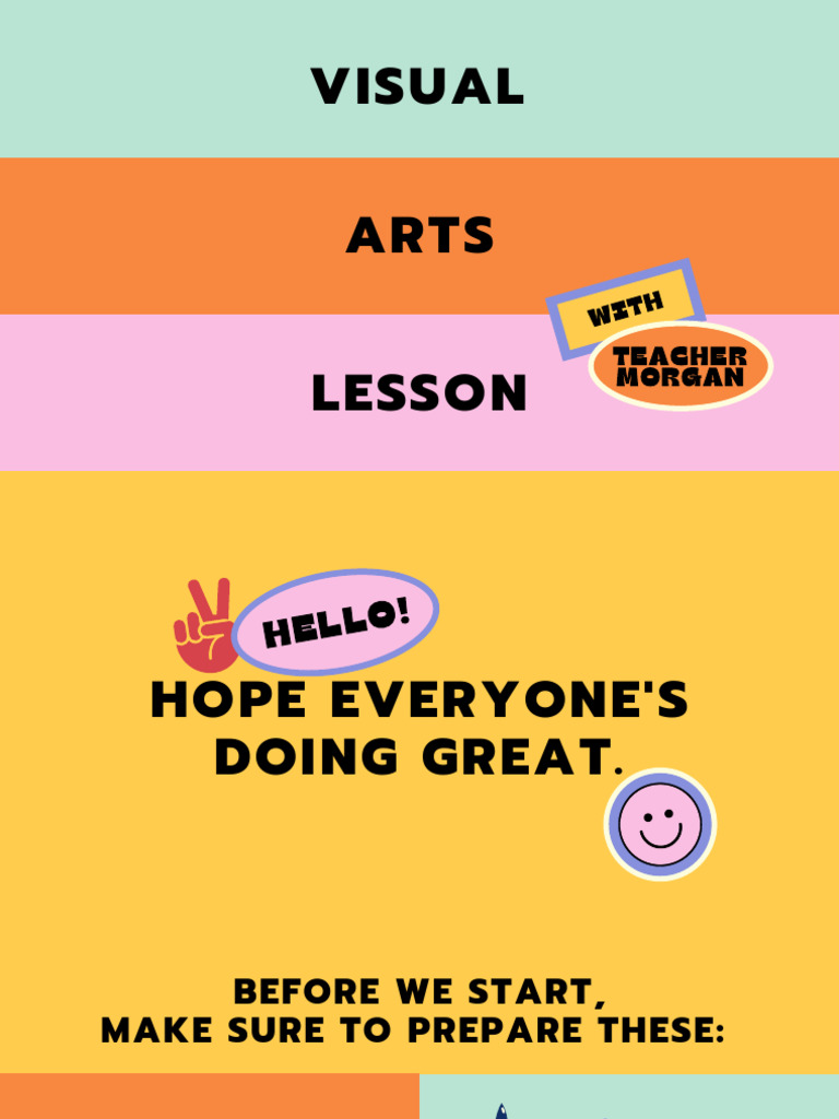 Colorful Modern Retro Visual Arts Lesson Education Presentation | PDF ...