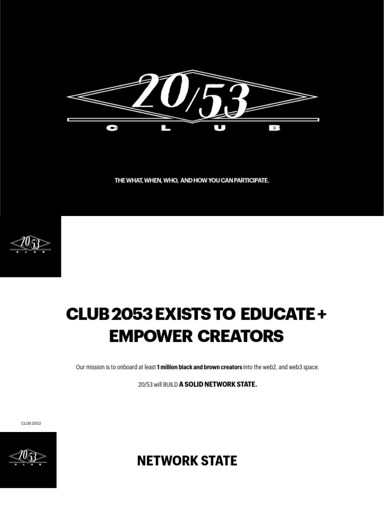 Club 2053 Ppt1 | PDF