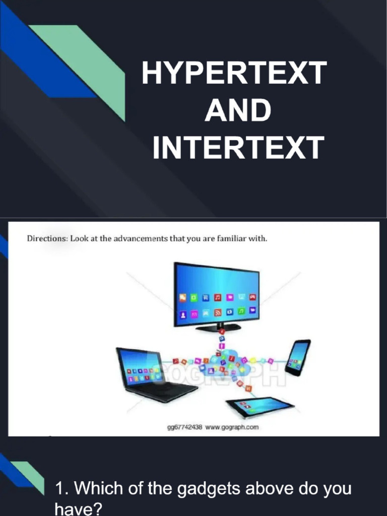 READING and WRITING Jan 6 10 Hypertext and Intertext | PDF