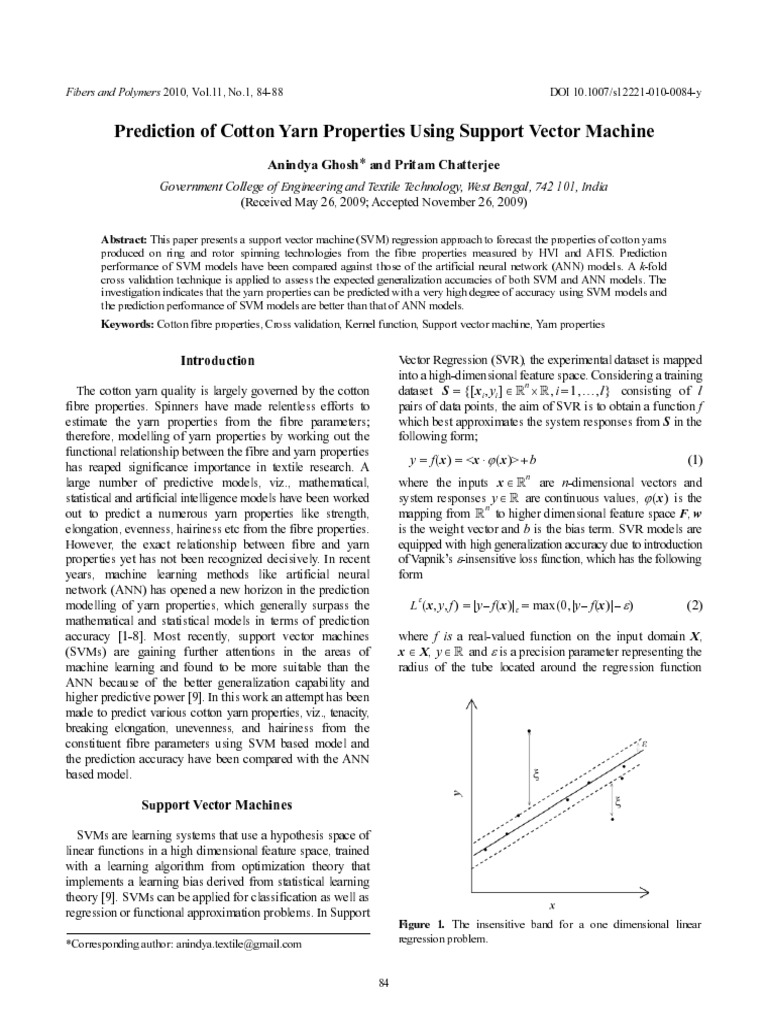 Article | PDF | Support Vector Machine | Cross Validation (Statistics)