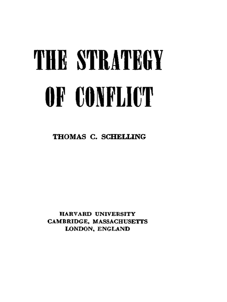 Summary of Schelling's Strategy of Conflict | PDF