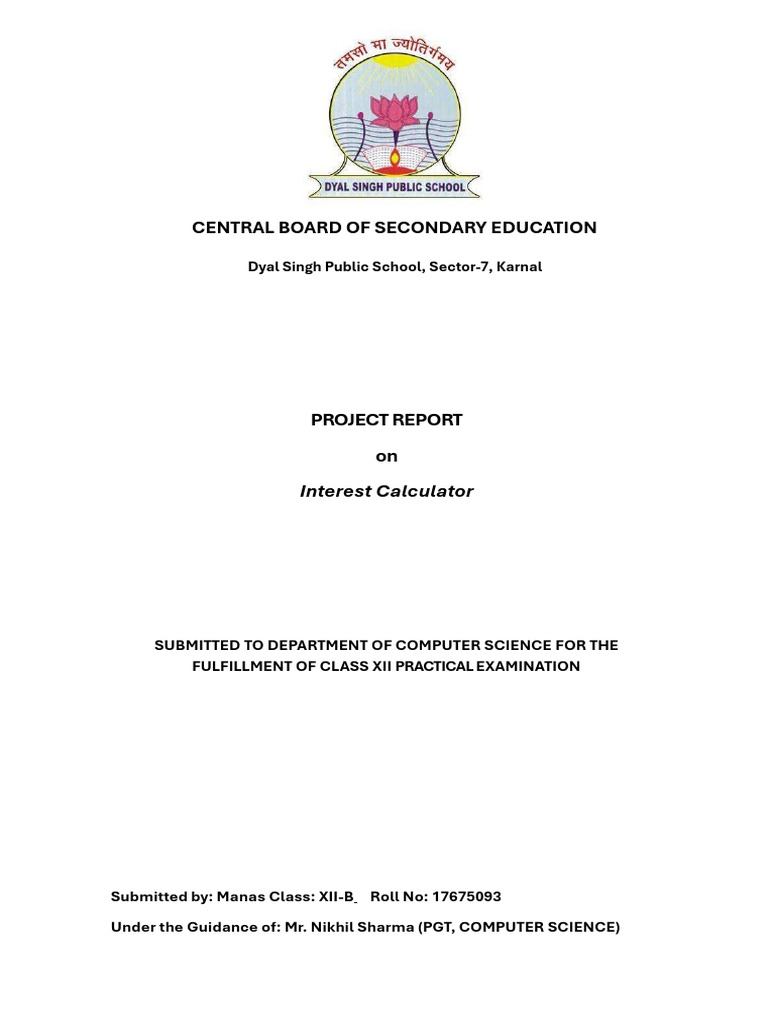 manas file | PDF | Command Line Interface | Interest