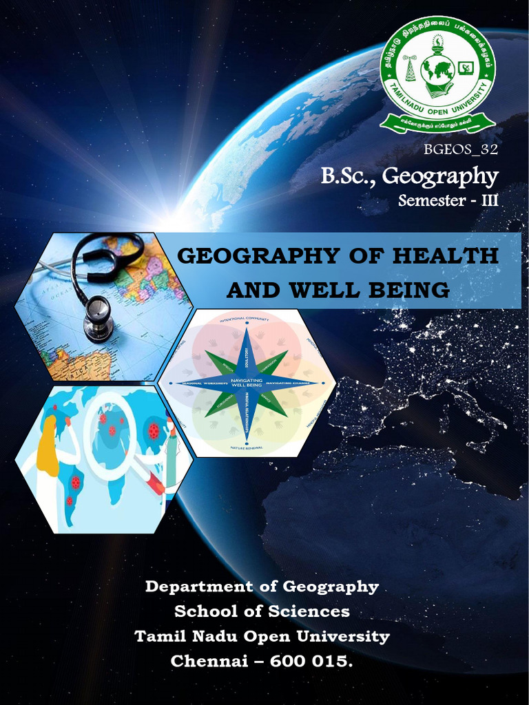 B.SC., Geography: Geography of Health and Well Being | PDF | Well Being | Mental Health
