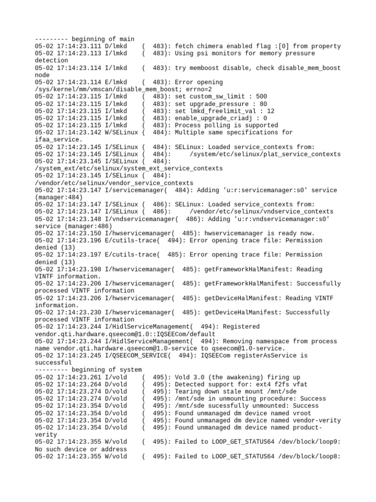 Android System Log Analysis | PDF | Computer Data Storage | Computer Data