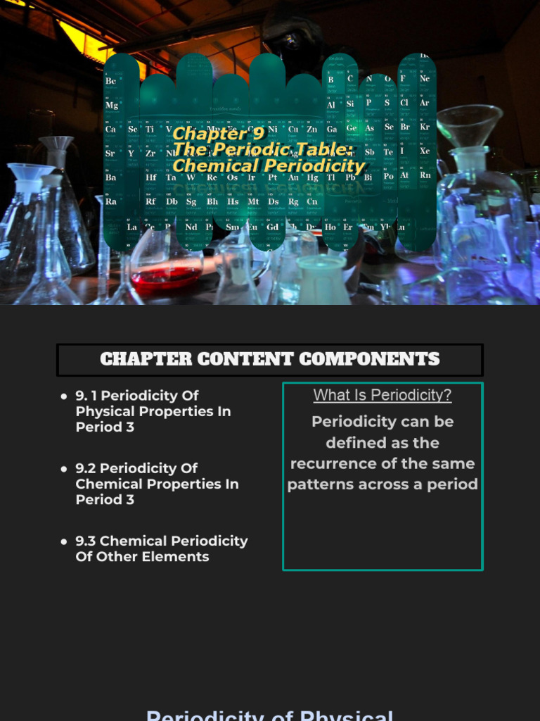 PERIODICITY OF PERIOD 3 ELEMENTS - Halalisani and Aphiwe | PDF | Ion ...
