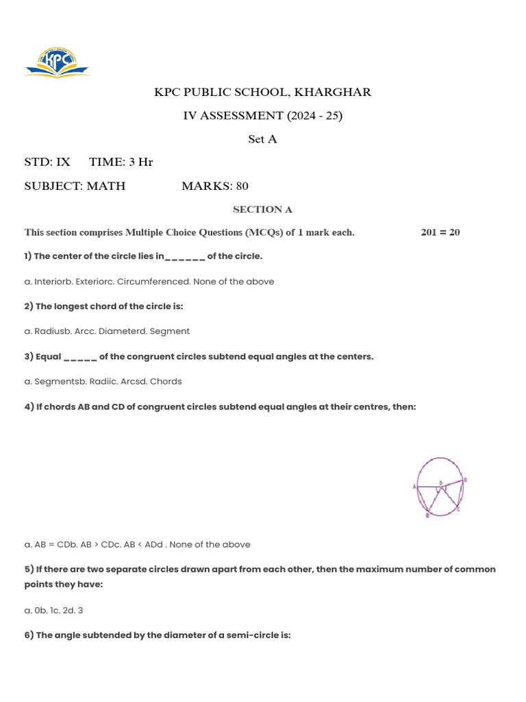 I Am Sharing 'IV Ass Seta' With You - 20250107 - 141632 - 0000 | PDF | Circle | Analytic Geometry