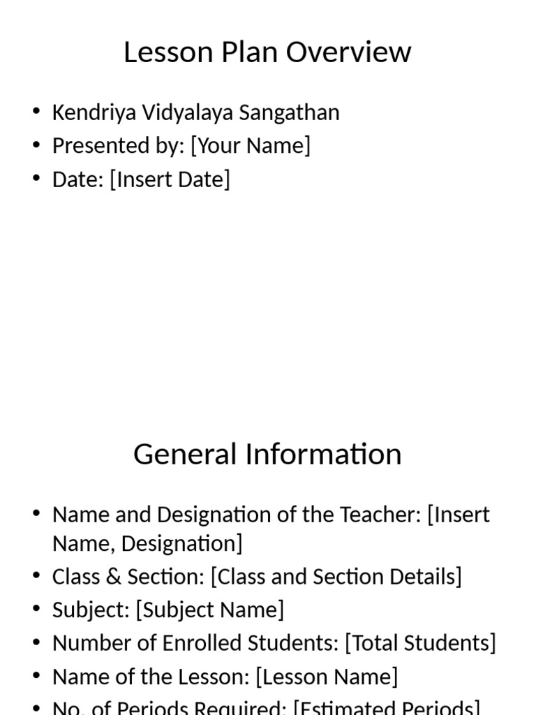 Comprehensive Lesson Plan Template | PDF | Educational Technology | Learning