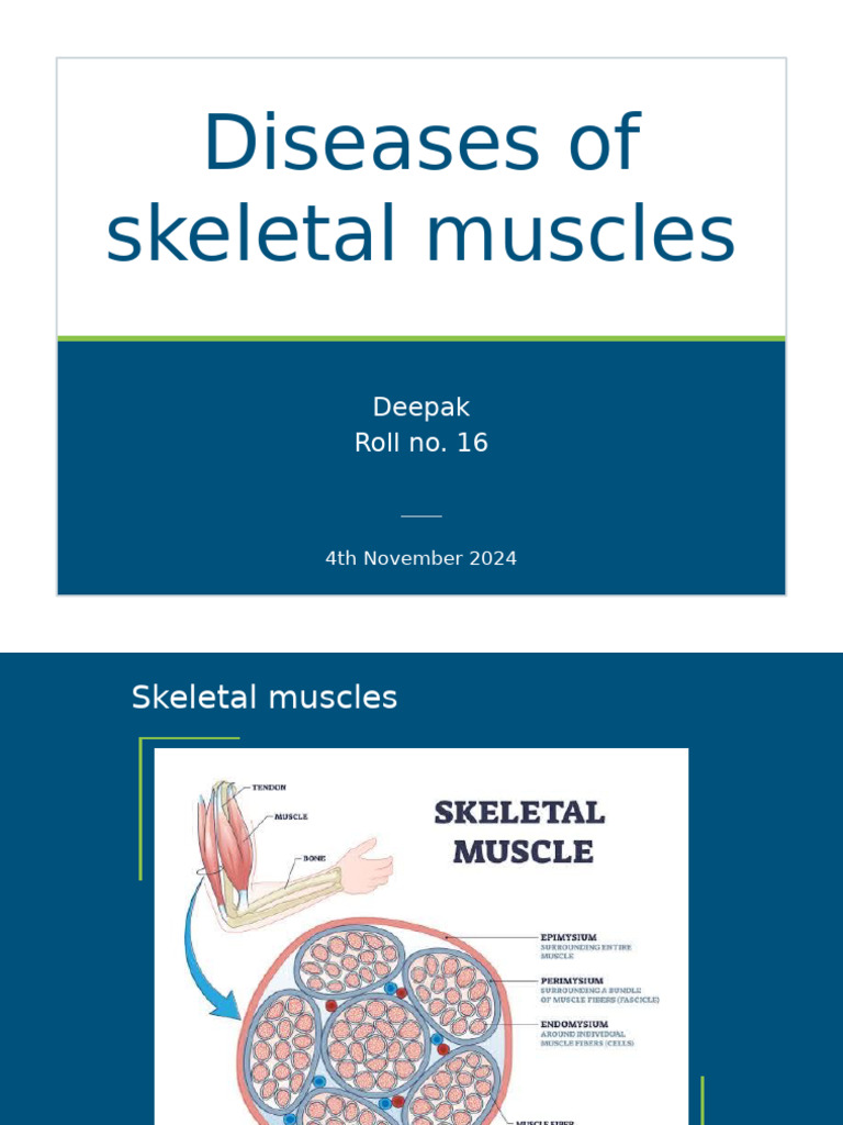 Skeletal Muscle Disorders | PDF