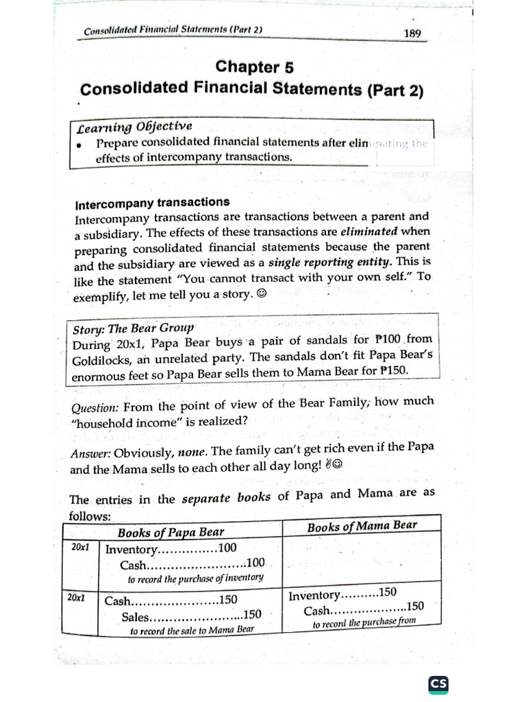 Chapter 5 - Conso FS Part 2 | PDF
