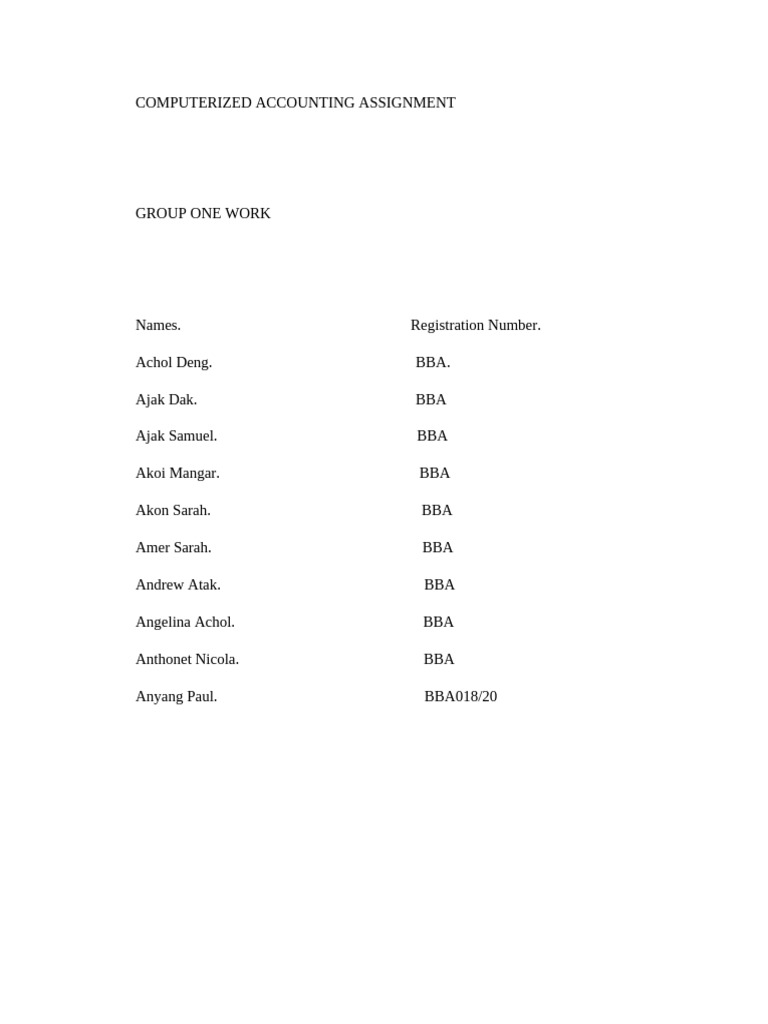 Computerized Accounting System Analysis | PDF | System | Goal