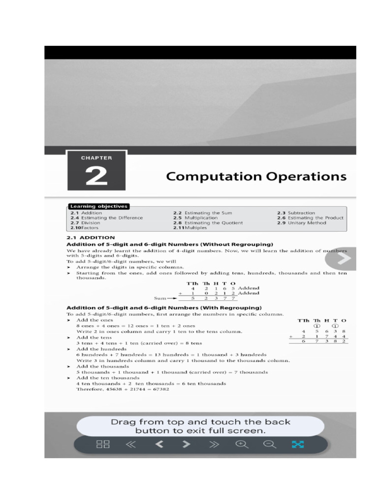 Imo Class 4 Compution Operations | PDF