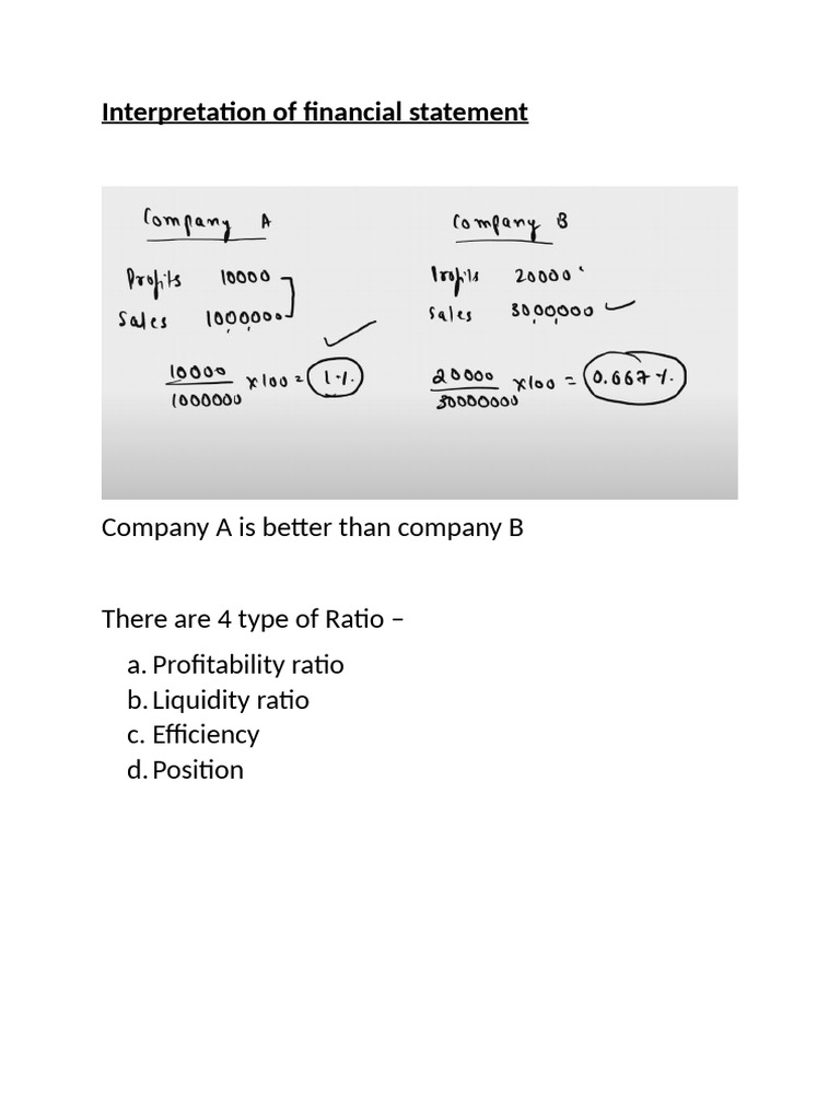 Interpretation of financial statement | PDF | Dividend | Business Economics