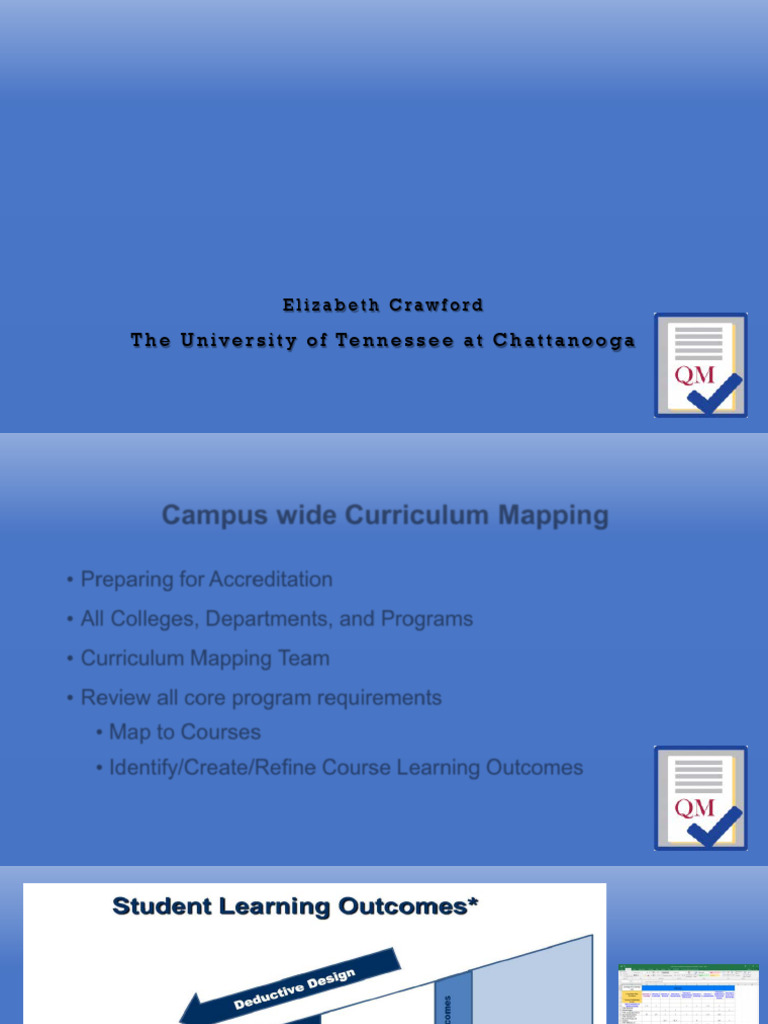 Curriculum Mapping - Program Outcomes, Course Learning Outcomes, Alignment, and Assessment | PDF ...