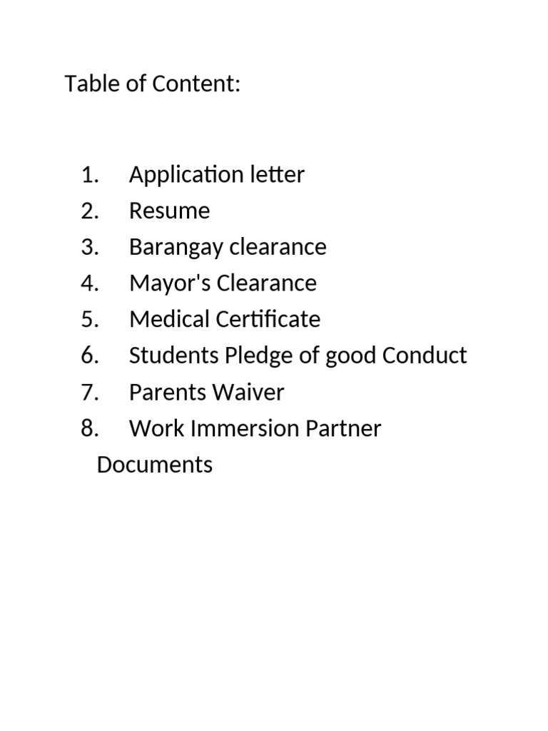 Table of Conten-WPS Office | PDF