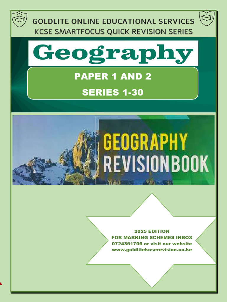 Geo Pp1_2 Quick Revision Series 2025 | PDF | Glacier | Kenya