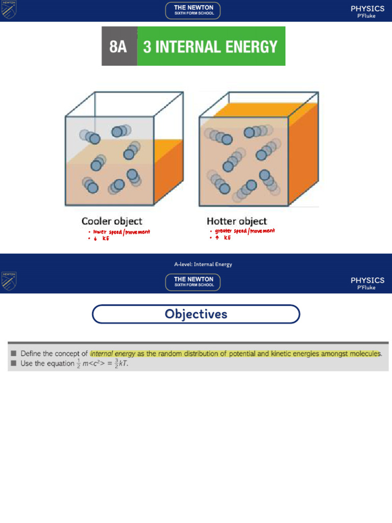 A_level26_Internal Energy | PDF | Mechanics | Thermodynamics