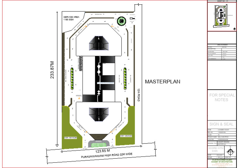 Masterplan for Mall and Office Complex | PDF