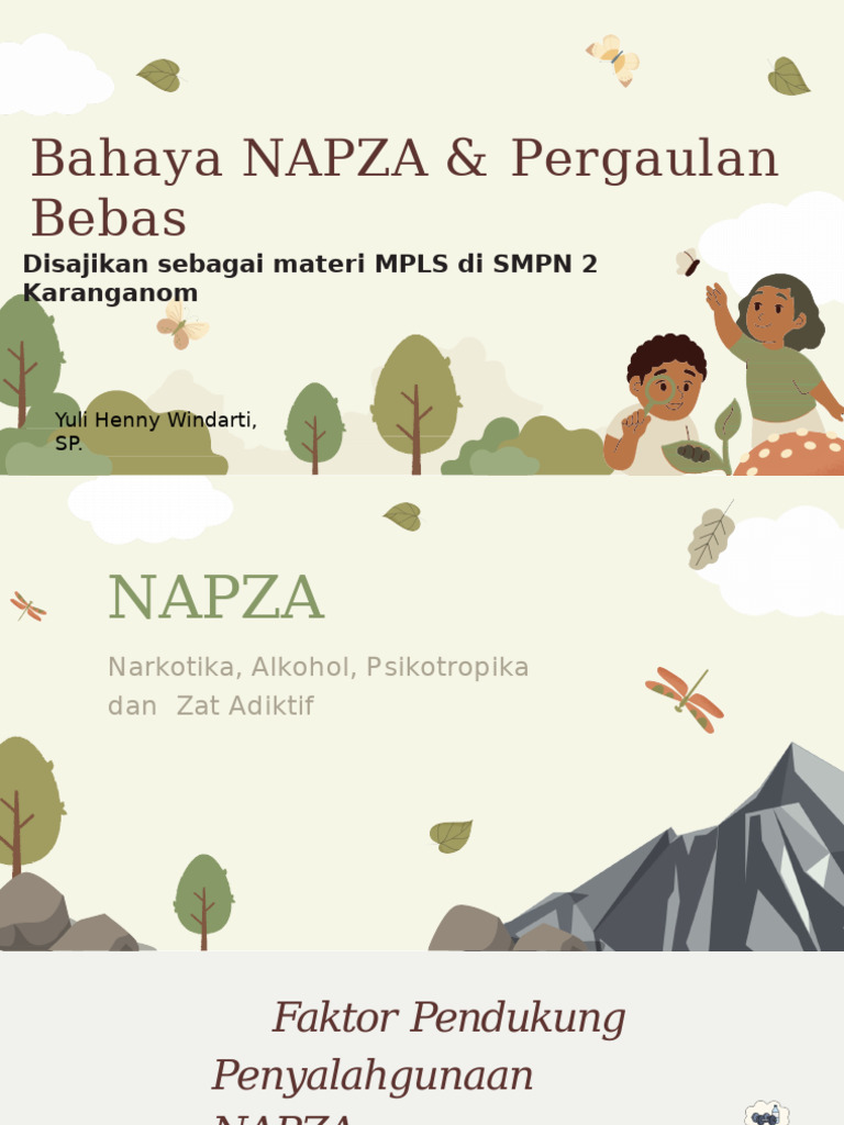 Bahaya NAPZA & Pergaulan Bebas | PDF