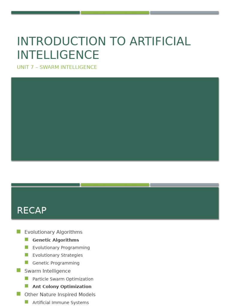 Swarm Intelligence in AI | PDF | Algorithms | Applied Mathematics