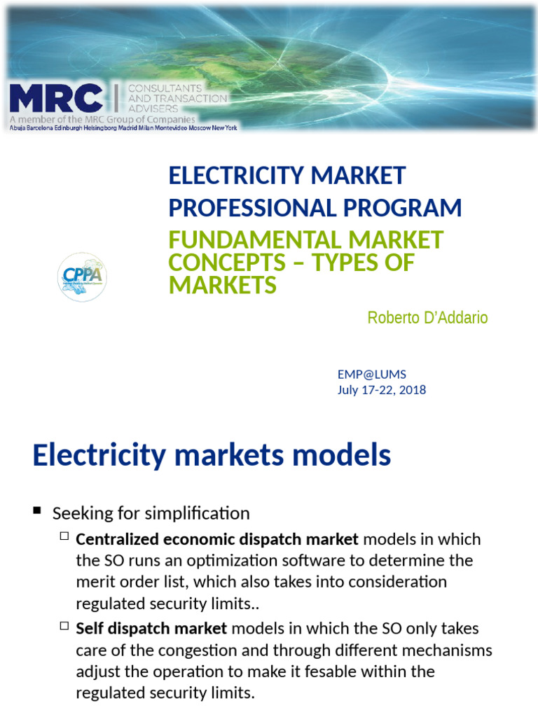 Types of Electricity Market Models | PDF | Market (Economics) | Prices