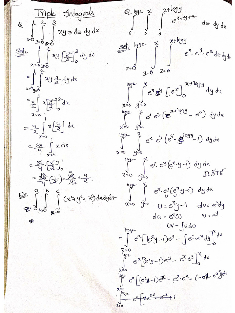 Triple Integral U-5 | PDF
