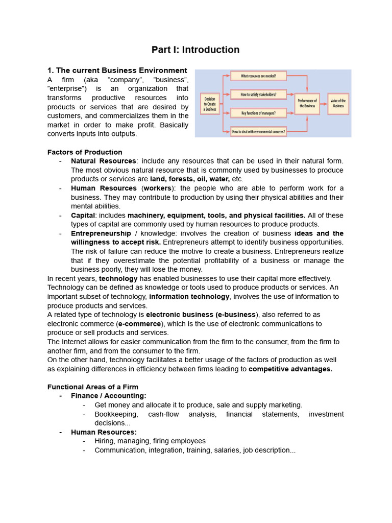 Introduction To Business | PDF | Marketing | Diversification (Finance)