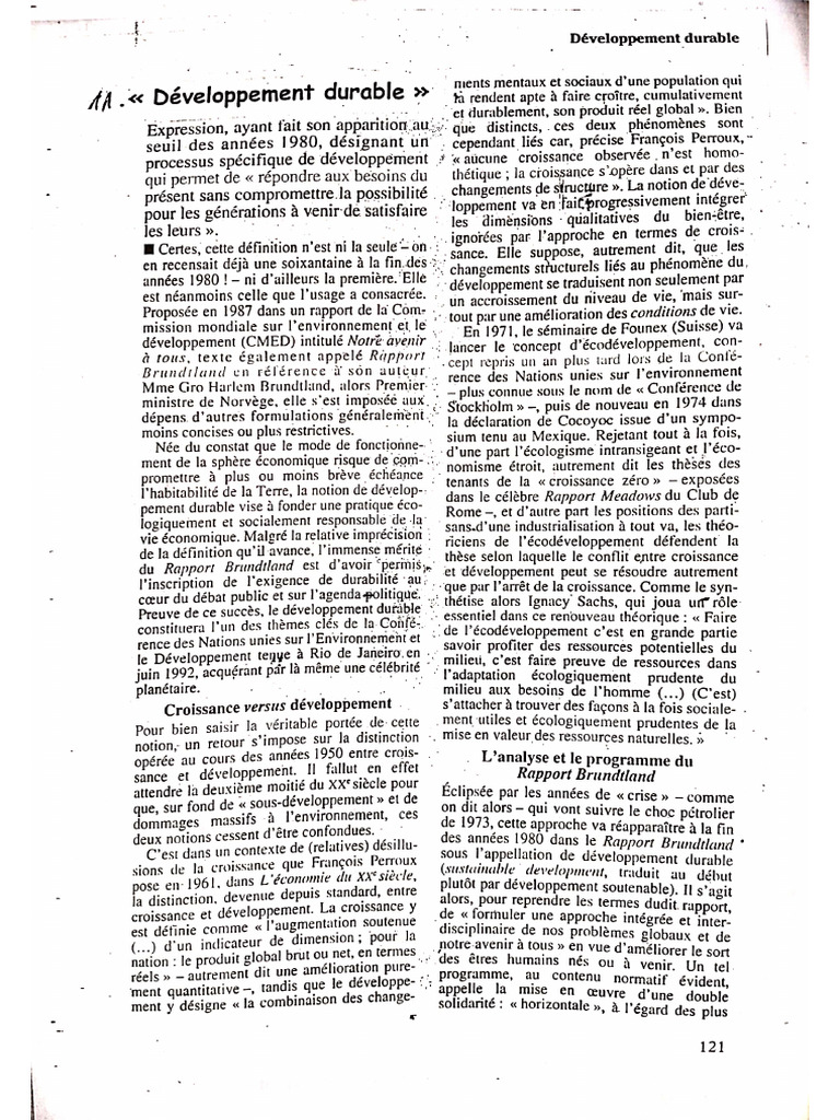 Développement Durable | PDF