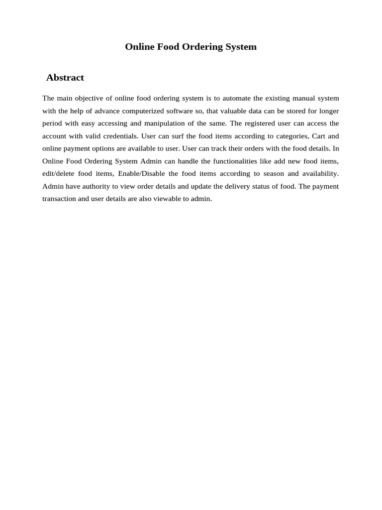 Online Food Ordering System | PDF | Software Testing | Php