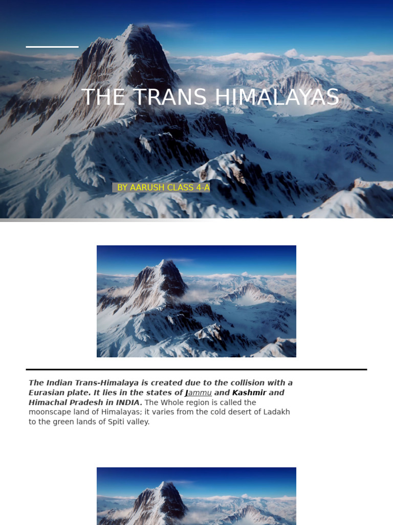 THE TRANS HIMALAYAS | PDF