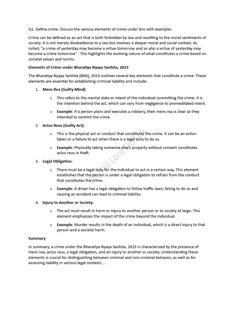 BNS | PDF | Mens Rea | Aiding And Abetting