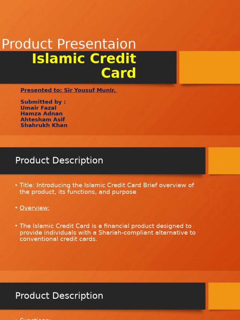 Shariah-Compliant Islamic Credit Card | PDF | Credit Card