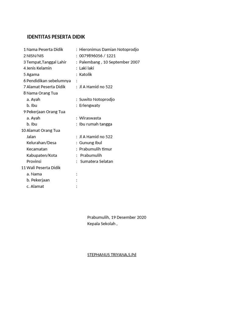 Hieronimus Damian Notoprodjo | PDF