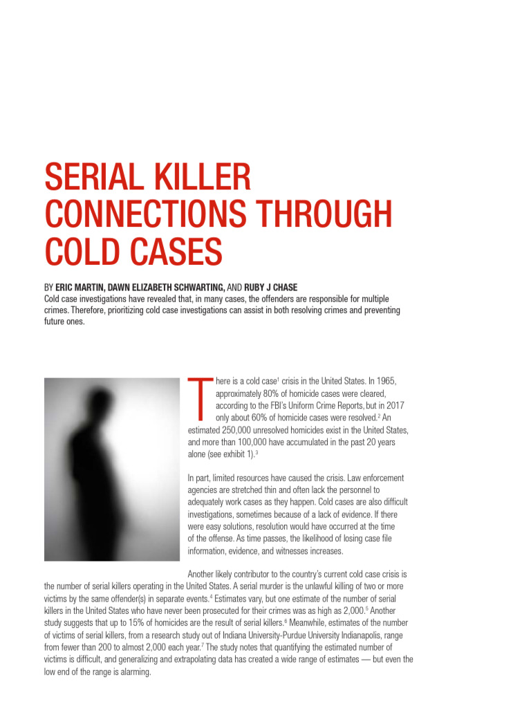Cold Cases: Serial Killer Links | PDF | Dna Profiling | Serial Killer
