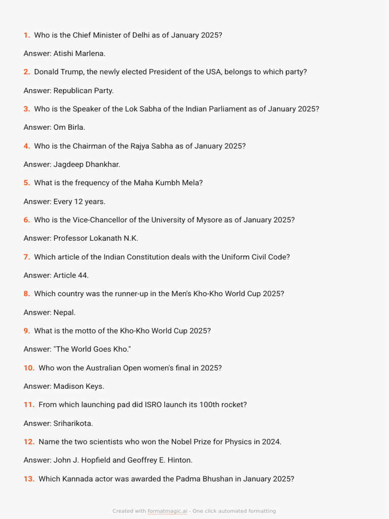 Format - Magic - Doc - 2025 01 29T17 47 51 | PDF | Government Of India