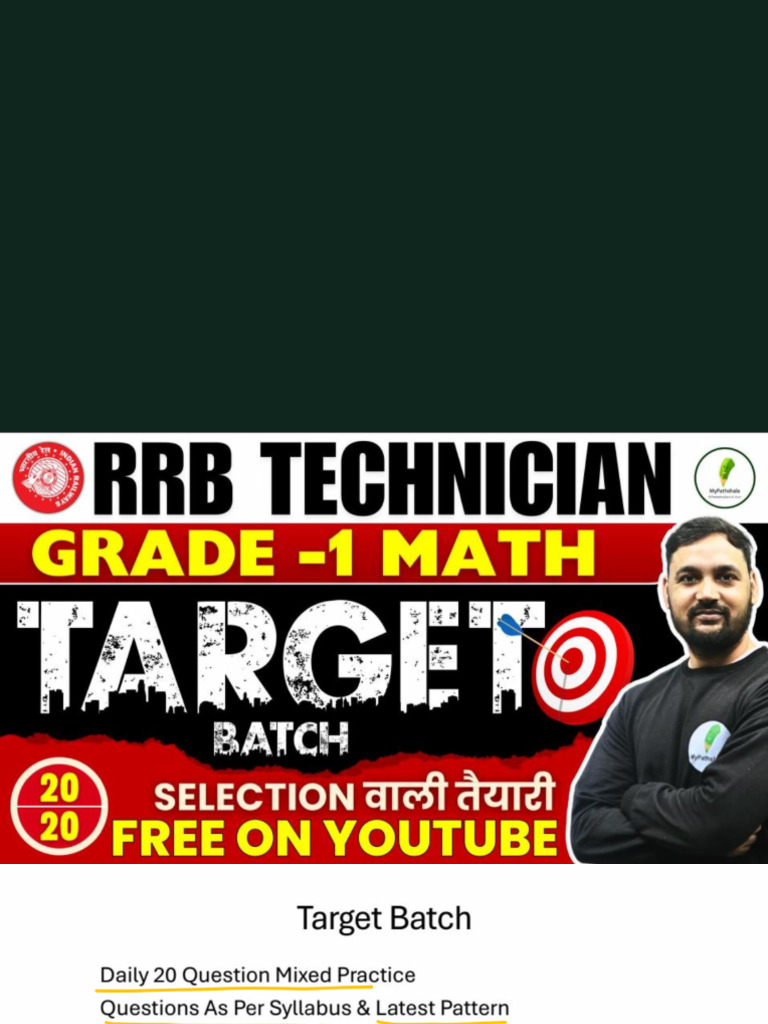 Target Batch Class 09 S | PDF