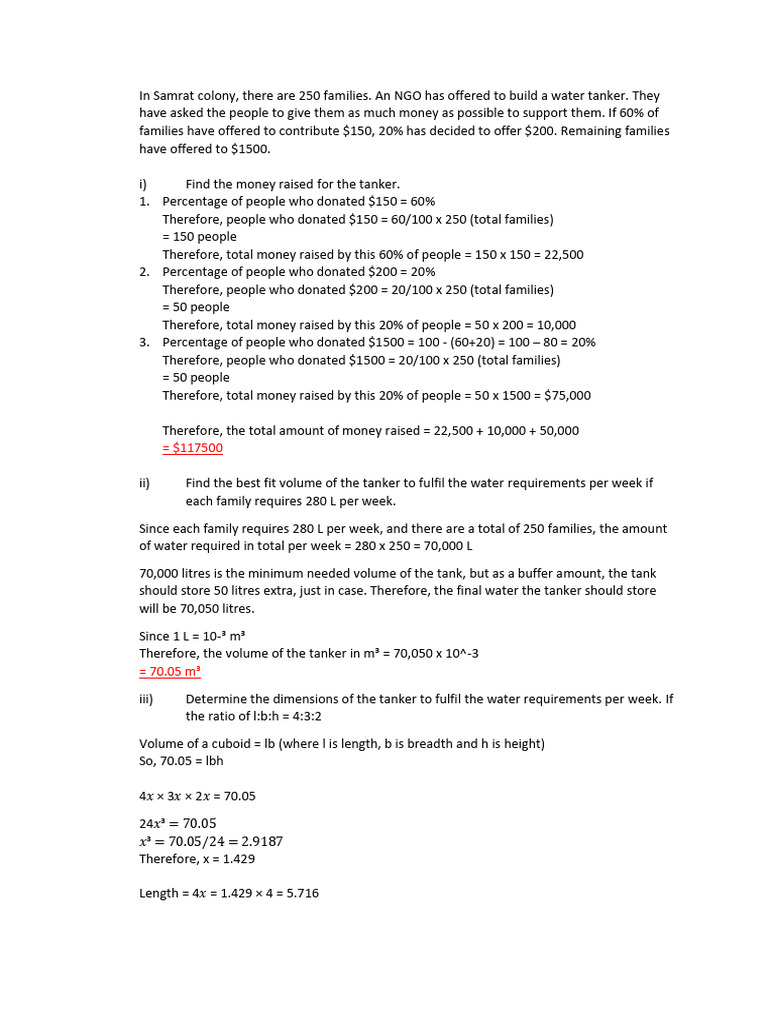 IB Criterion C and D Practice Math MYP-3 | PDF