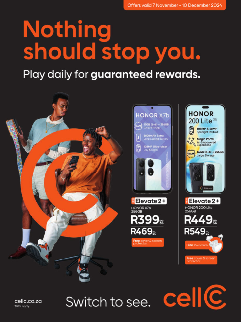 CellC Deal Cycle Nov Dec | PDF | Smartphone | Mobile Phones
