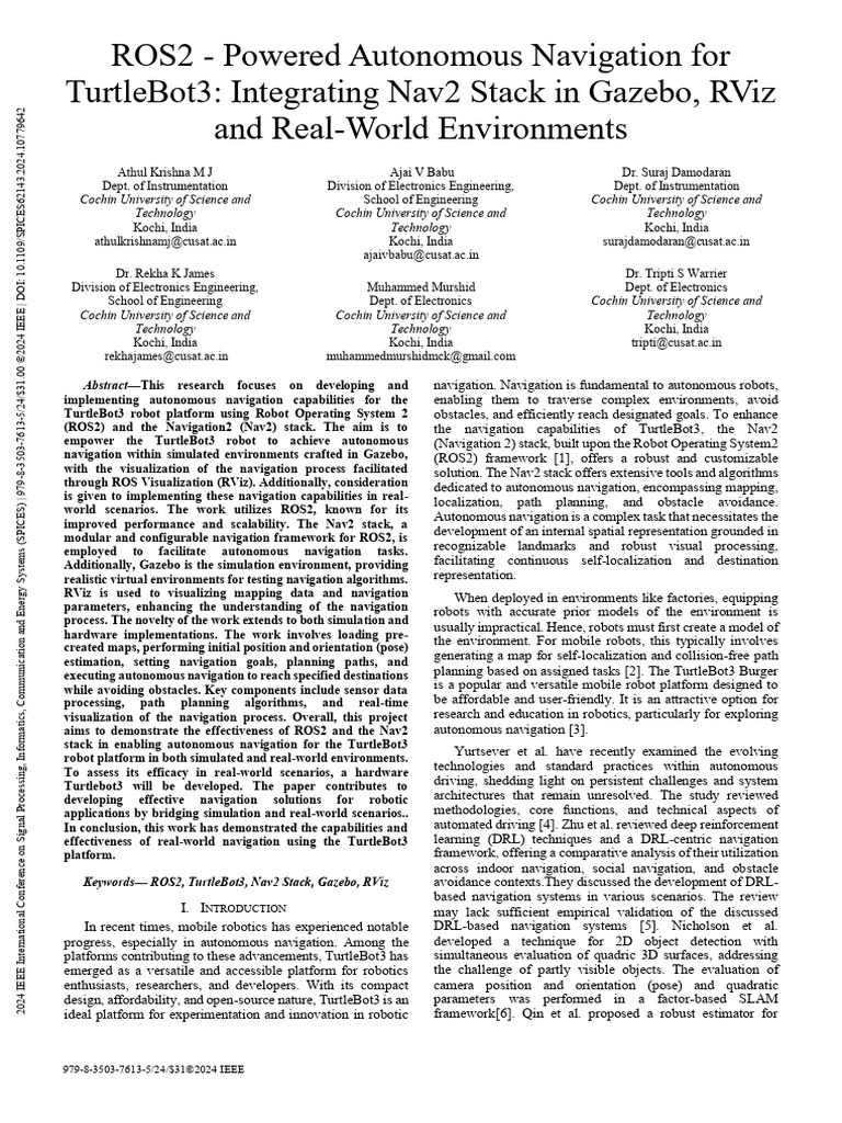 ROS2 - Powered Autonomous Navigation For TurtleBot3 Integrating Nav2 ...