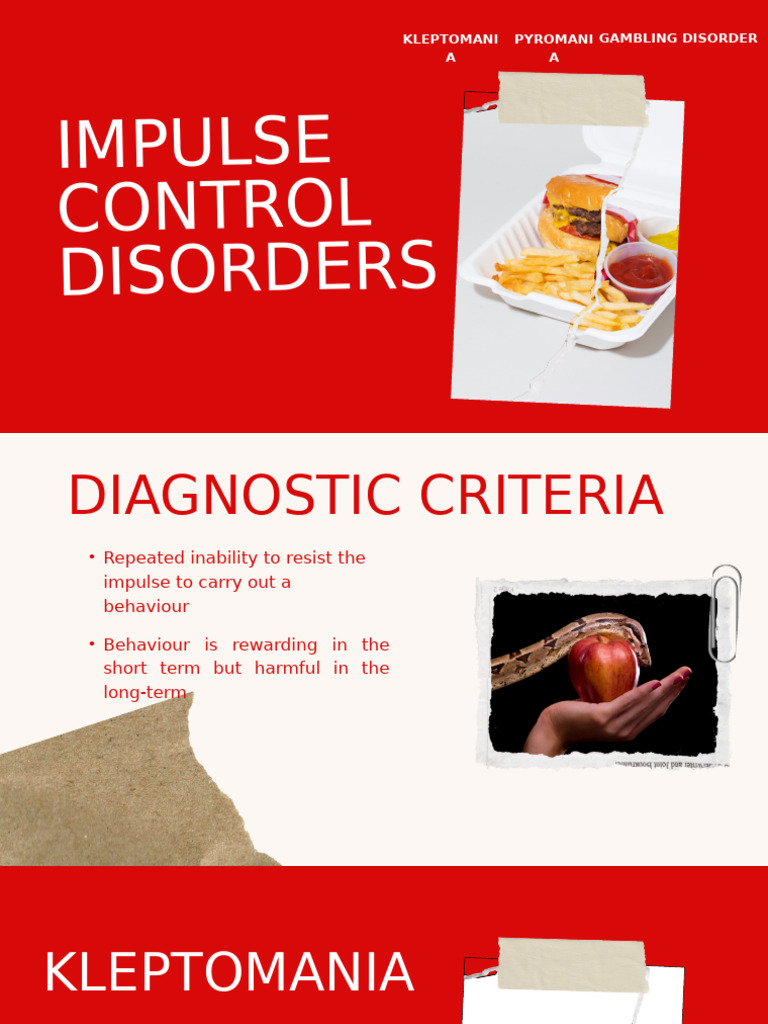 Impulse Control Disorders | PDF | Impulsivity | Problem Gambling