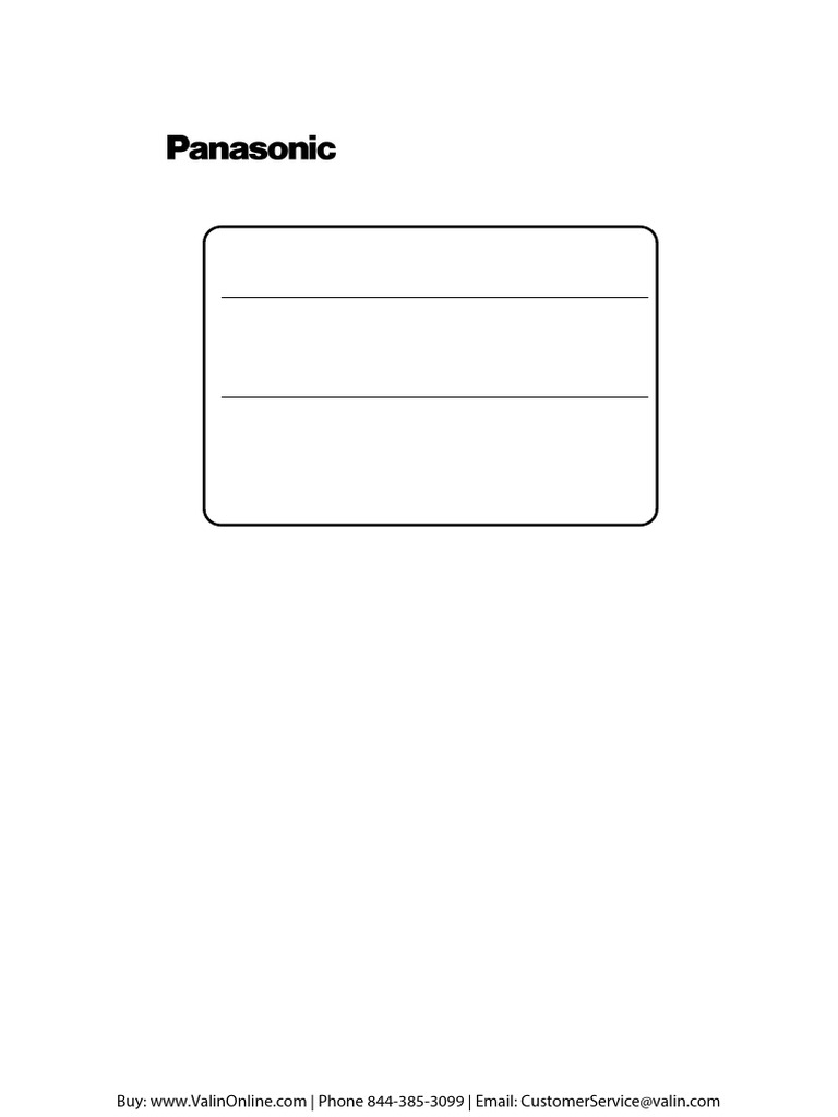 Panasonic A5n Reference Manual | PDF | Amplifier | Feedback