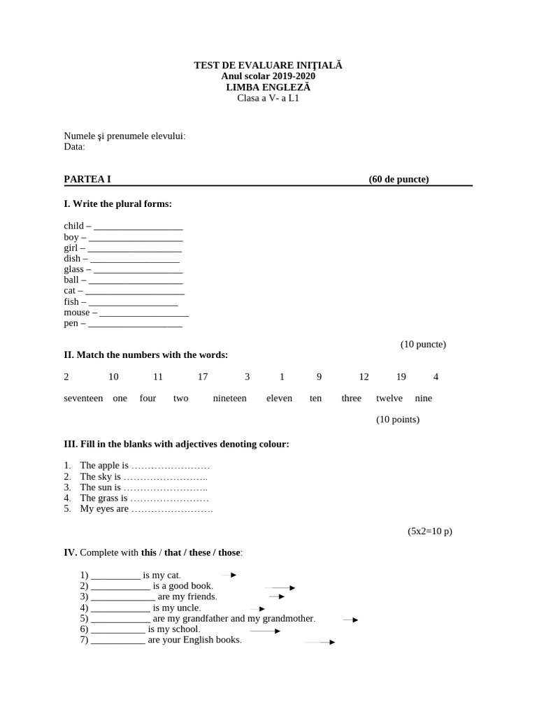 A 5-A Test Initial | PDF