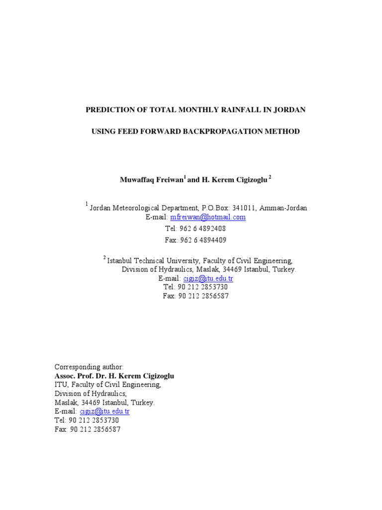 Paper | PDF | Artificial Neural Network | Mean Squared Error