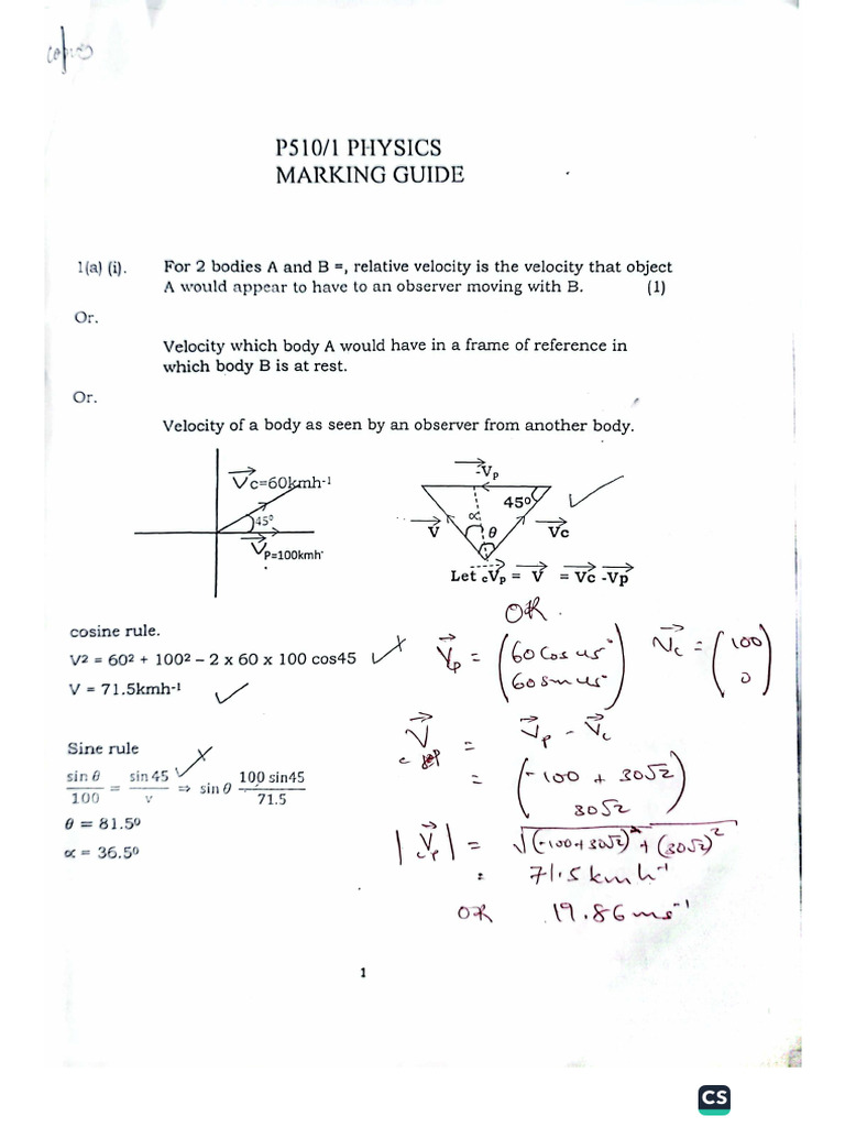 Umta Guide For Phy Paper 1 Coordinated | PDF