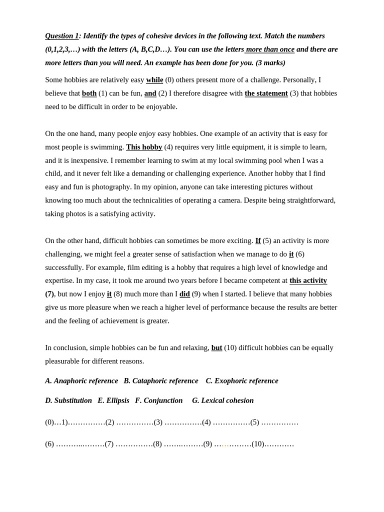 DA Question Sample | PDF